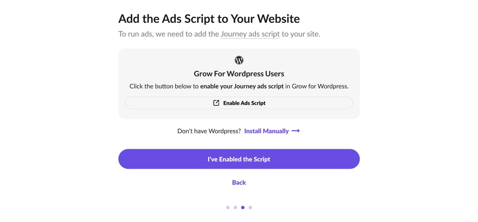 How To Install Your Ad Script on WordPress – Journey