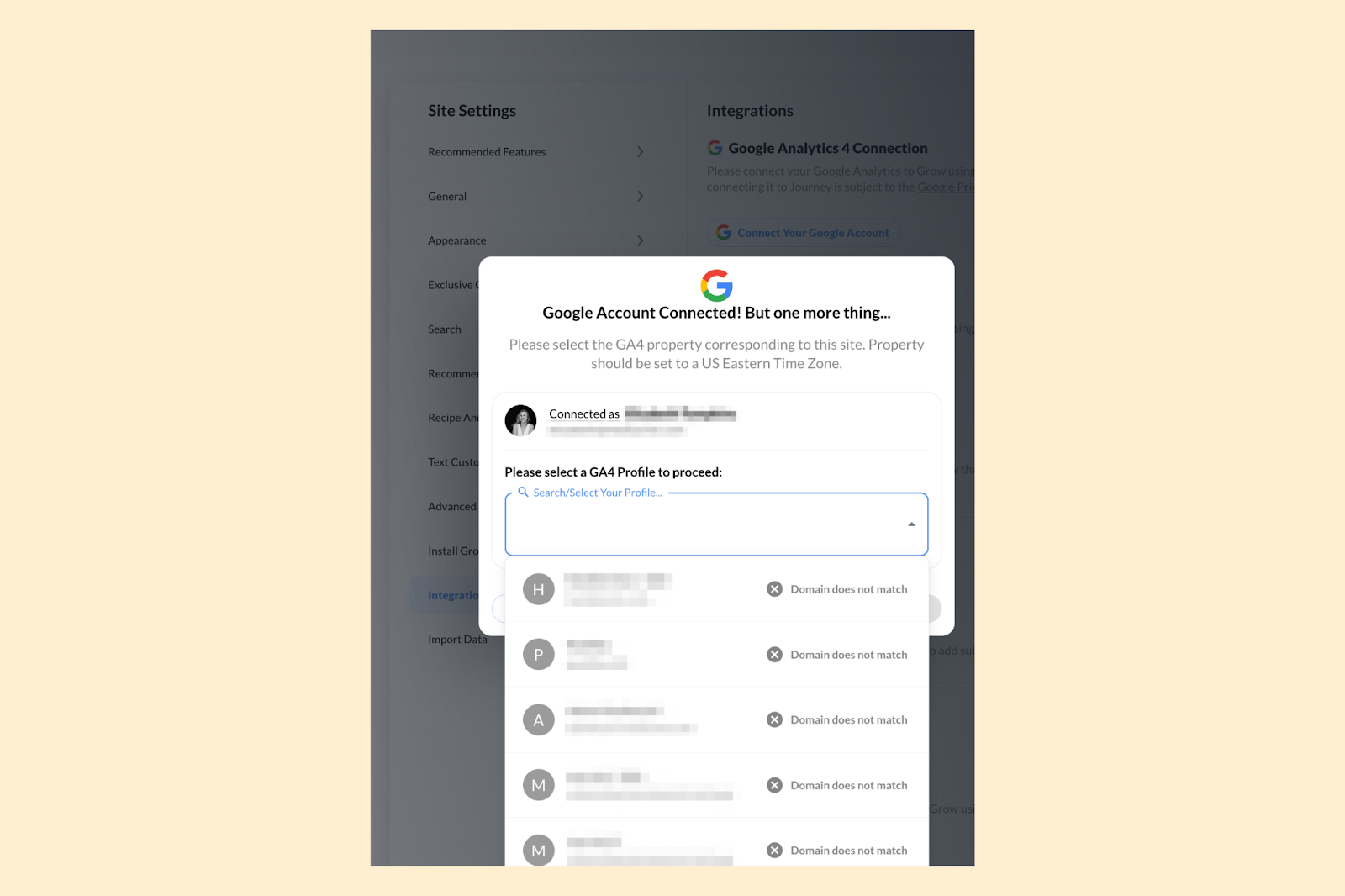 Connecting GA4 to your Grow Publisher Portal – Journey