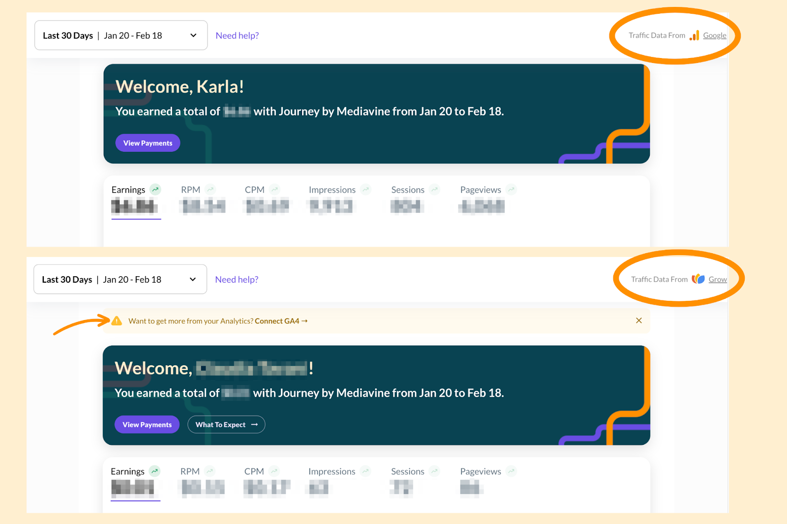 Connecting GA4 to your Grow Publisher Portal – Journey